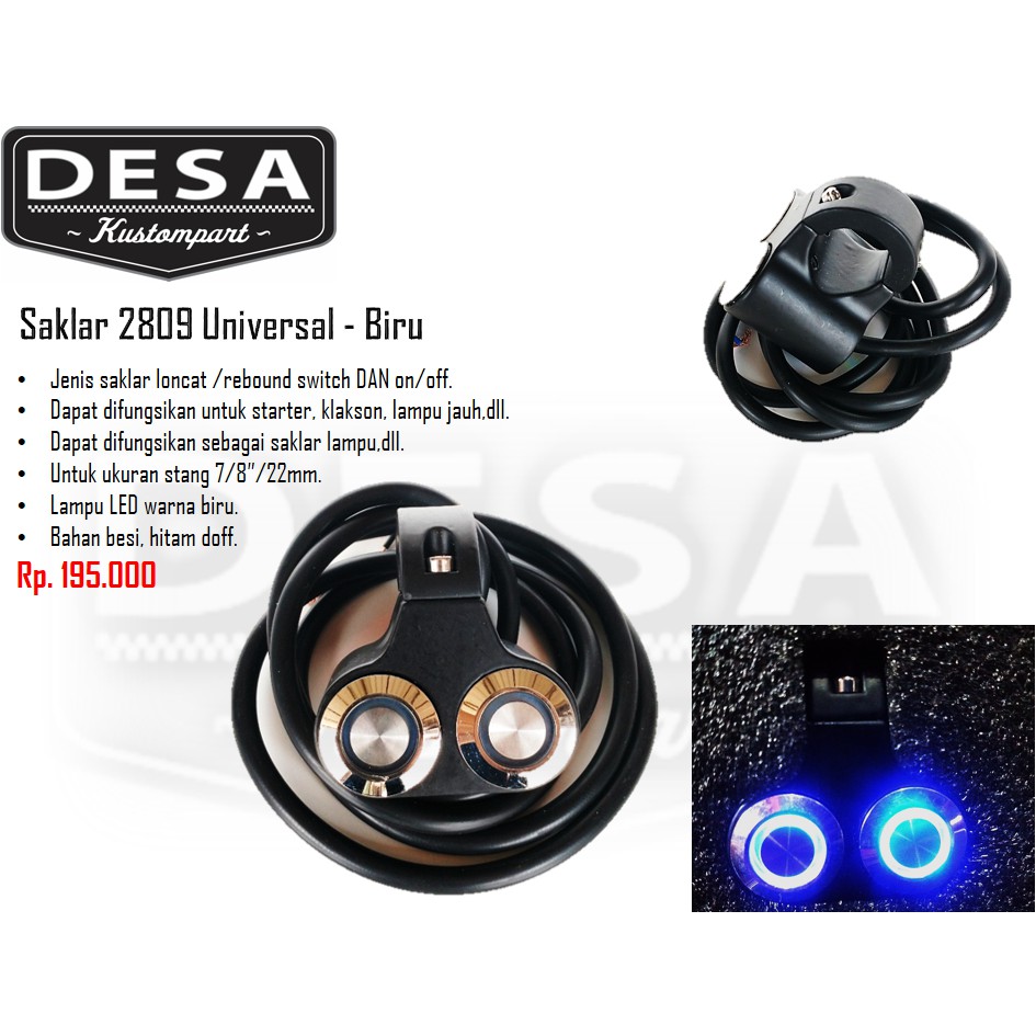 Jual Saklar Universal Scarlet - Biru | Shopee Indonesia