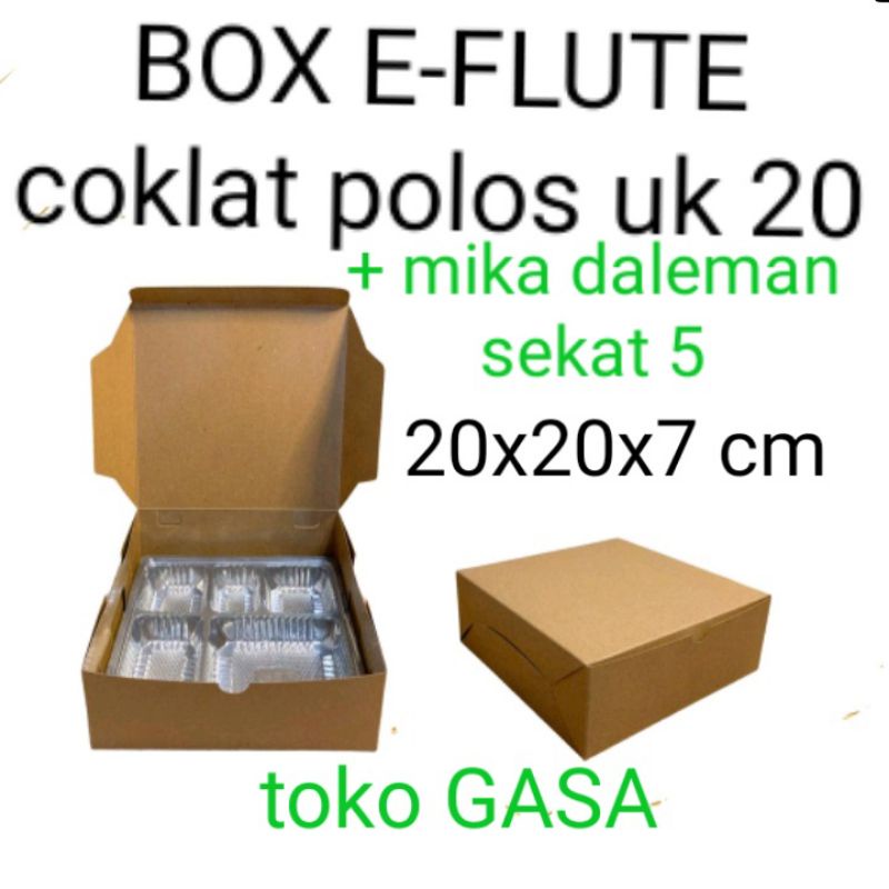 Jual Box E-Flute R10k/box eflute ukuran 20/kerdus nasi uk20/kerdus ...