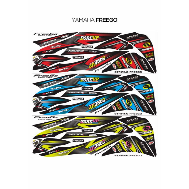 Jual STRIPING LIS BODY MOTOR HONDA FREEGO MOTIP RACING | Shopee Indonesia