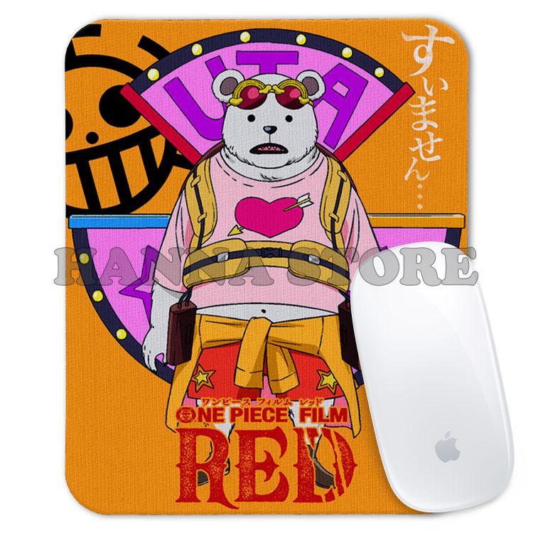 Jual Mouse pad Alas Laptop Komputer Anime One Piece RED Card Luffy UTA ...