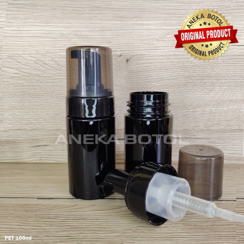 Jual BOTOL PUMP FOAMER PET 100 ML HITAM BISA KELUAR BUSA/BERBUSA / BOTOL KOSONG MURAH ORIGINAL ...