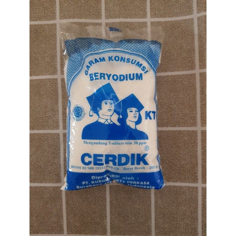 Jual Garam Konsumsi Beryodium Cerdik / Cerdas 200gr | Shopee Indonesia