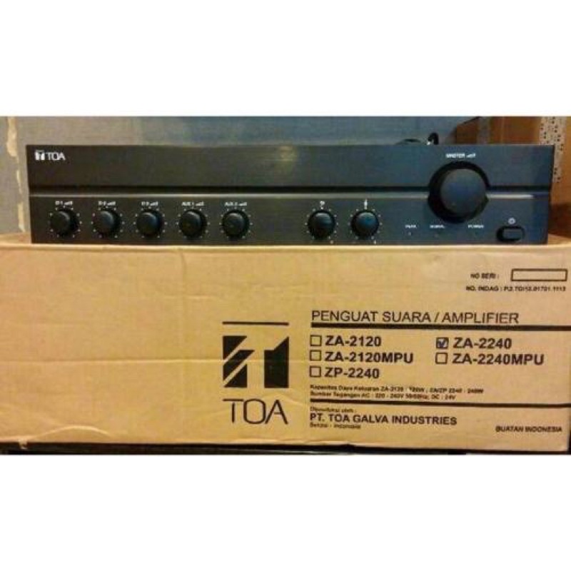 Jual AMPLIFIER AMPLI TOA ZA2240 ZA 2240 240W | Shopee Indonesia