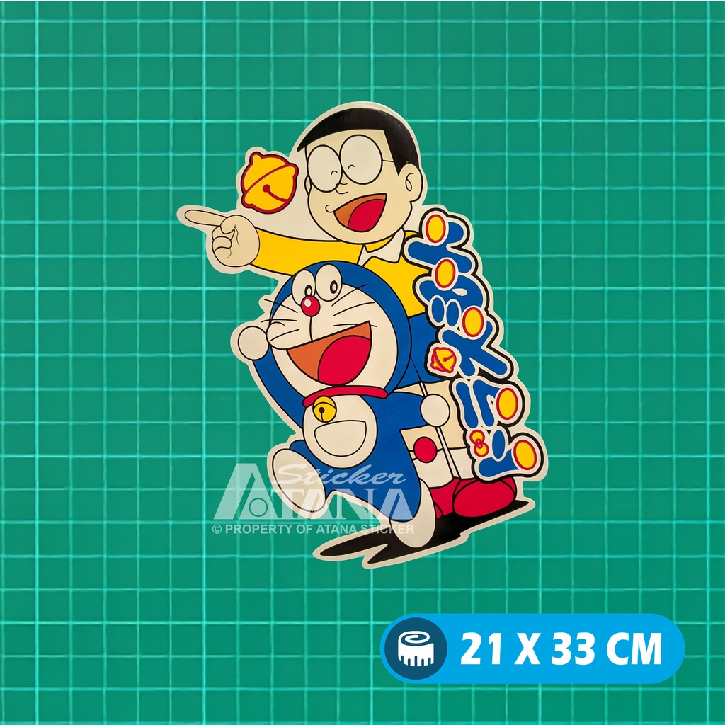 Jual Stiker Printing Doraemon Sticker Sablon Jumbo Besar Vinyl Graftac ...