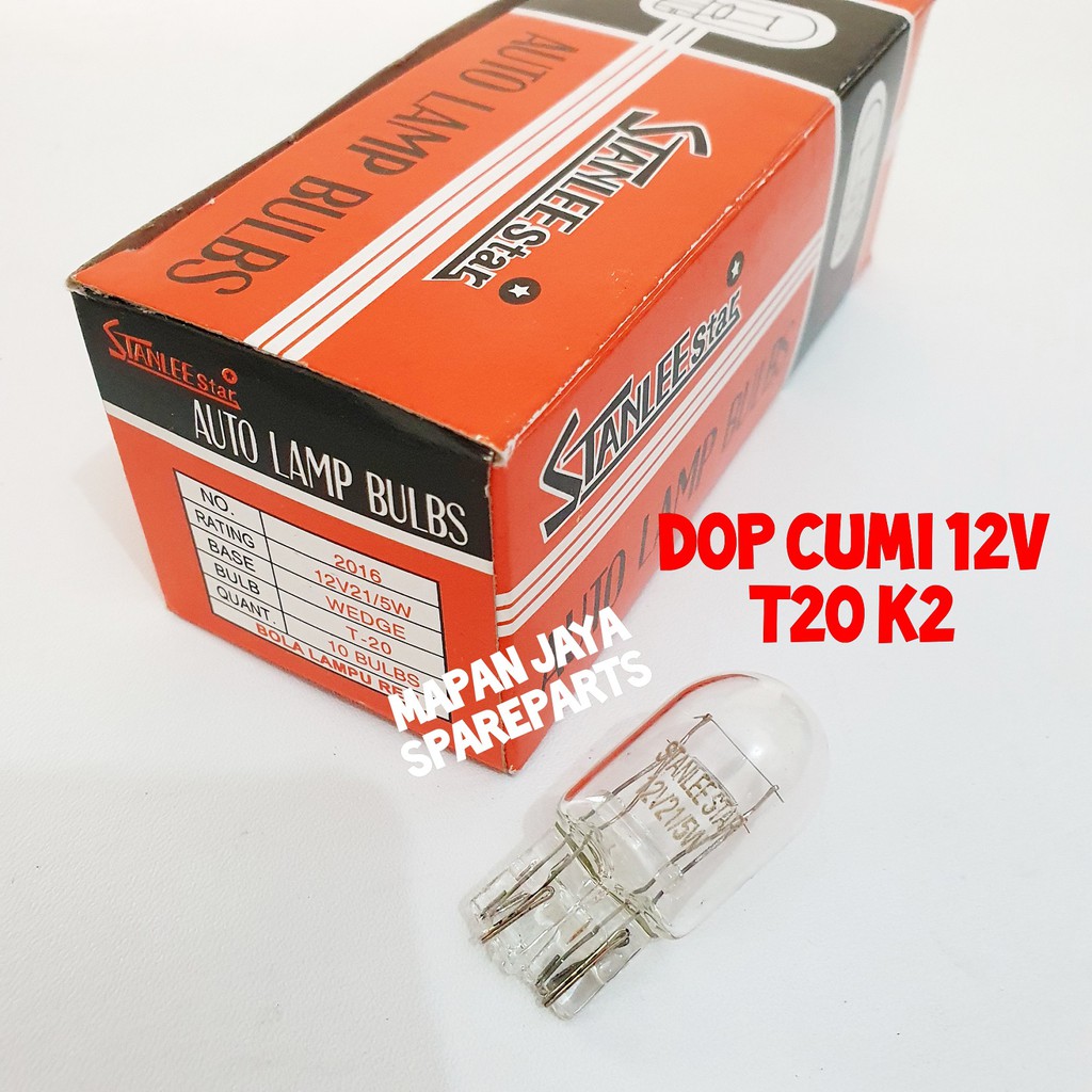 Jual BOHLAM LAMPU REM BELAKANG DOP CUMI 12V T20 K2 | Shopee Indonesia