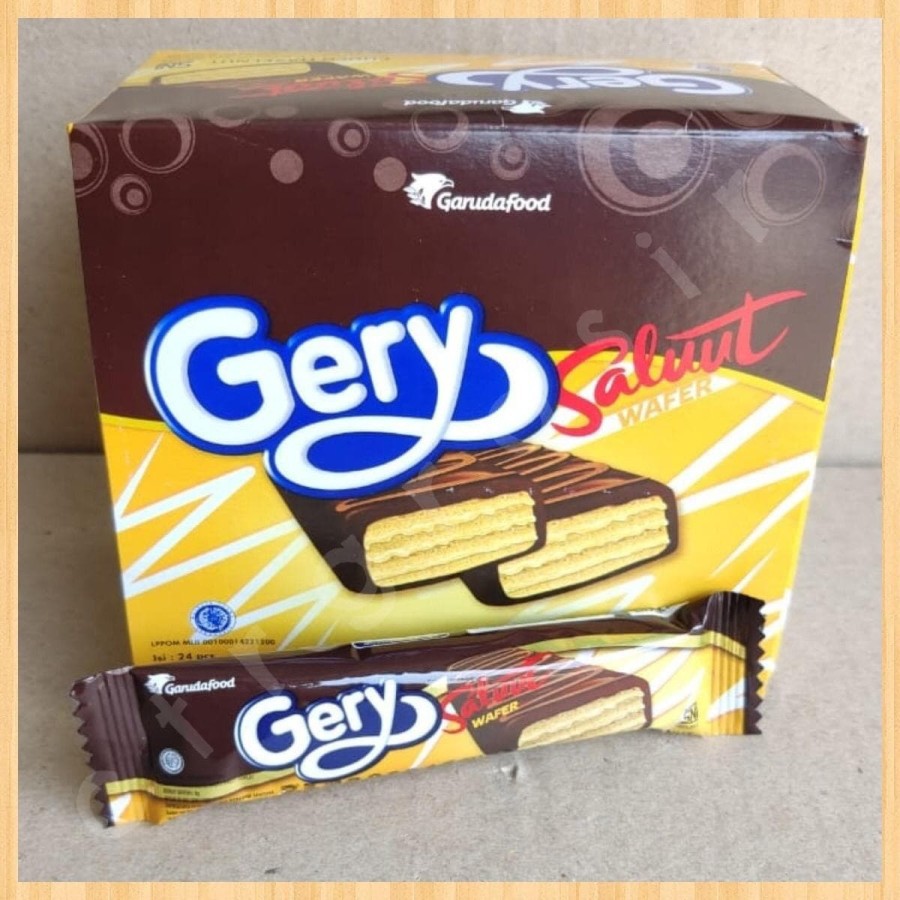 Jual GERY SALUT WAFER CHOCO 6GR 24PCS | Shopee Indonesia