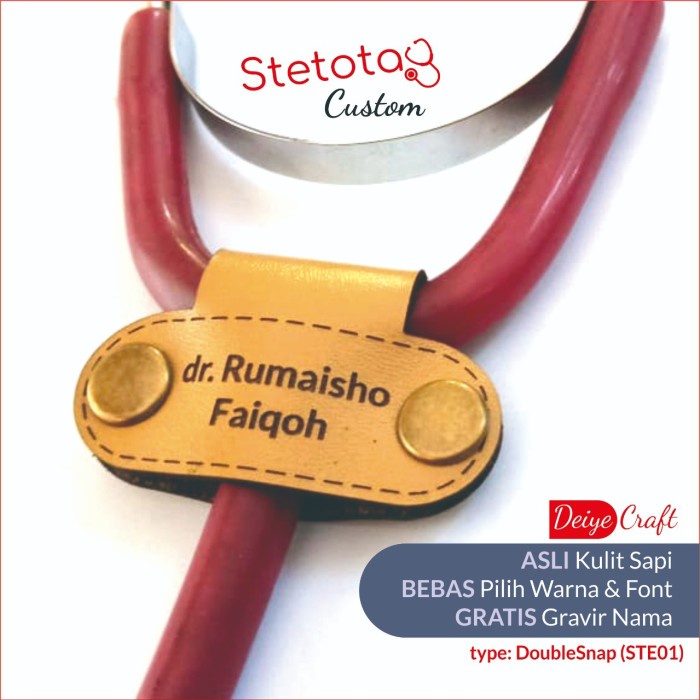 Jual Id Card - Name Tag Dokter Tag Stetoskop (Stetotag) Custom Name ...