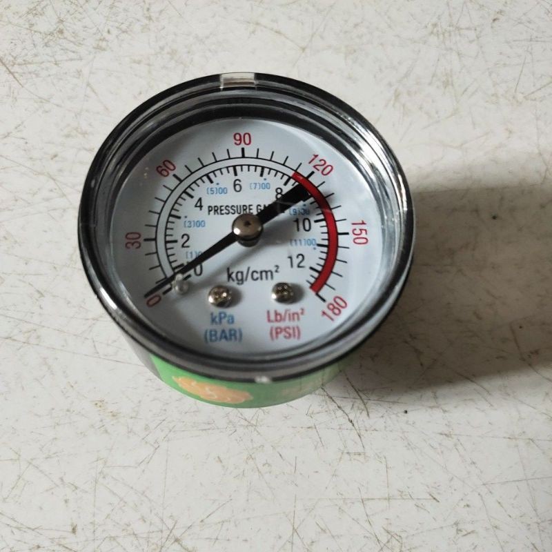 Jual pressure gauge/manometer baut tengah (180 bar/psi) | Shopee Indonesia