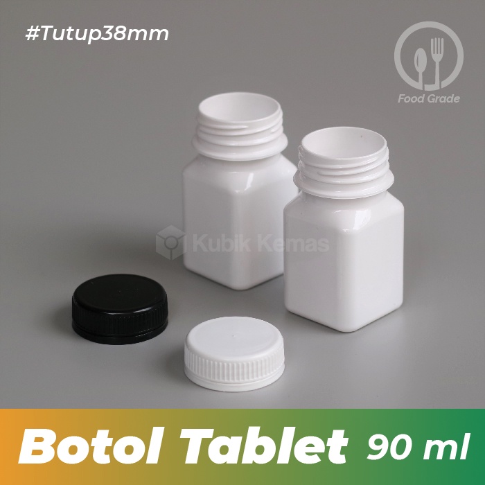 Jual BOTOL TABLET 90 ML / BOTOL KAPSUL 90 ML - PUTIH SUSU | Shopee ...