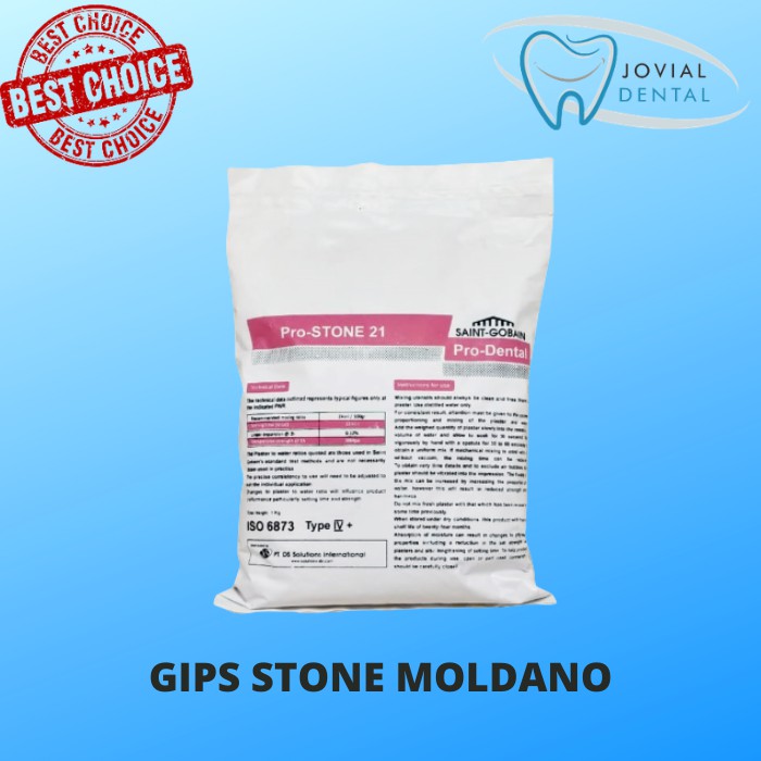 Jual DENTAL GIPS STONE MOLDANO PROBASE BAHAN CETAK GIGI | Shopee Indonesia