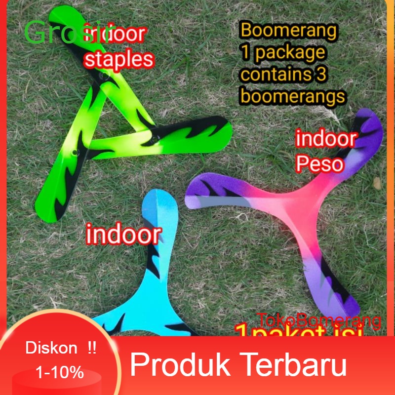 Jual Boomerang 1 paket isi 3 Bumerang | Shopee Indonesia