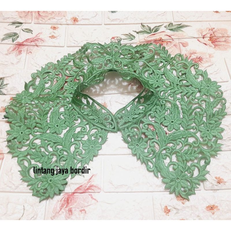 Jual bordir aplikasi kerah dada gaun | Shopee Indonesia