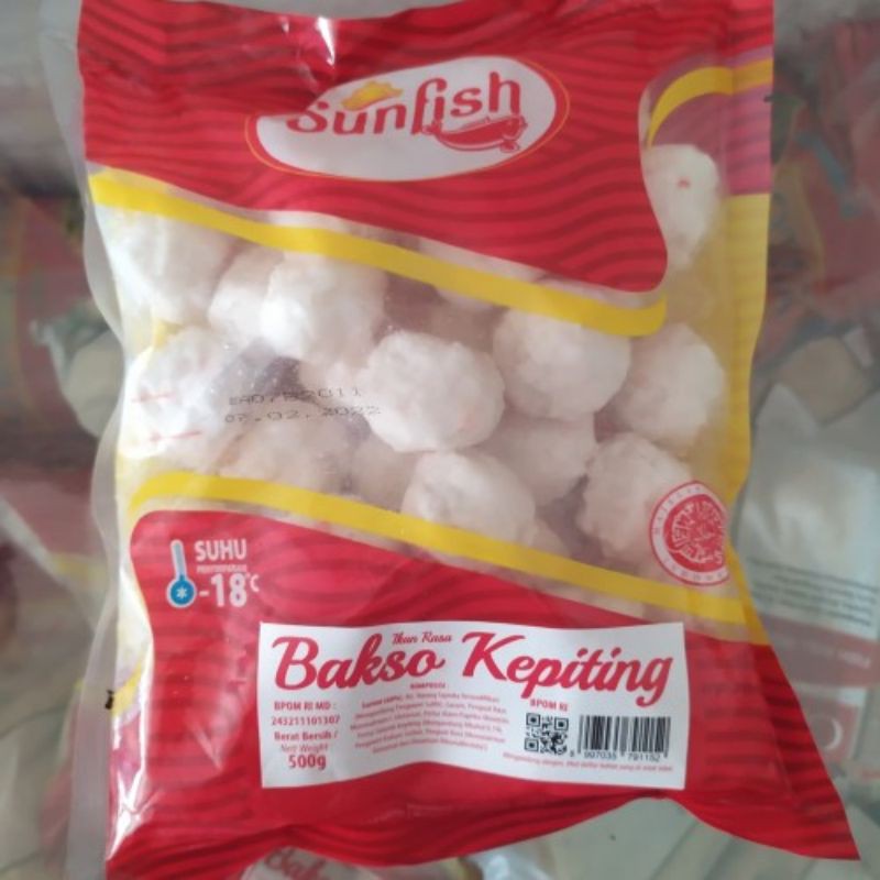 Jual Sunfish bakso kepiting 500gr | Shopee Indonesia