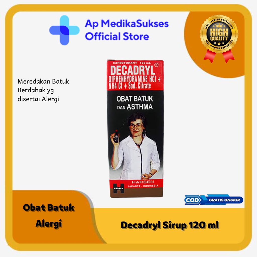 Jual Decadryl Obat Batuk Alergi Dan Sesak Napas 120ml | Shopee Indonesia