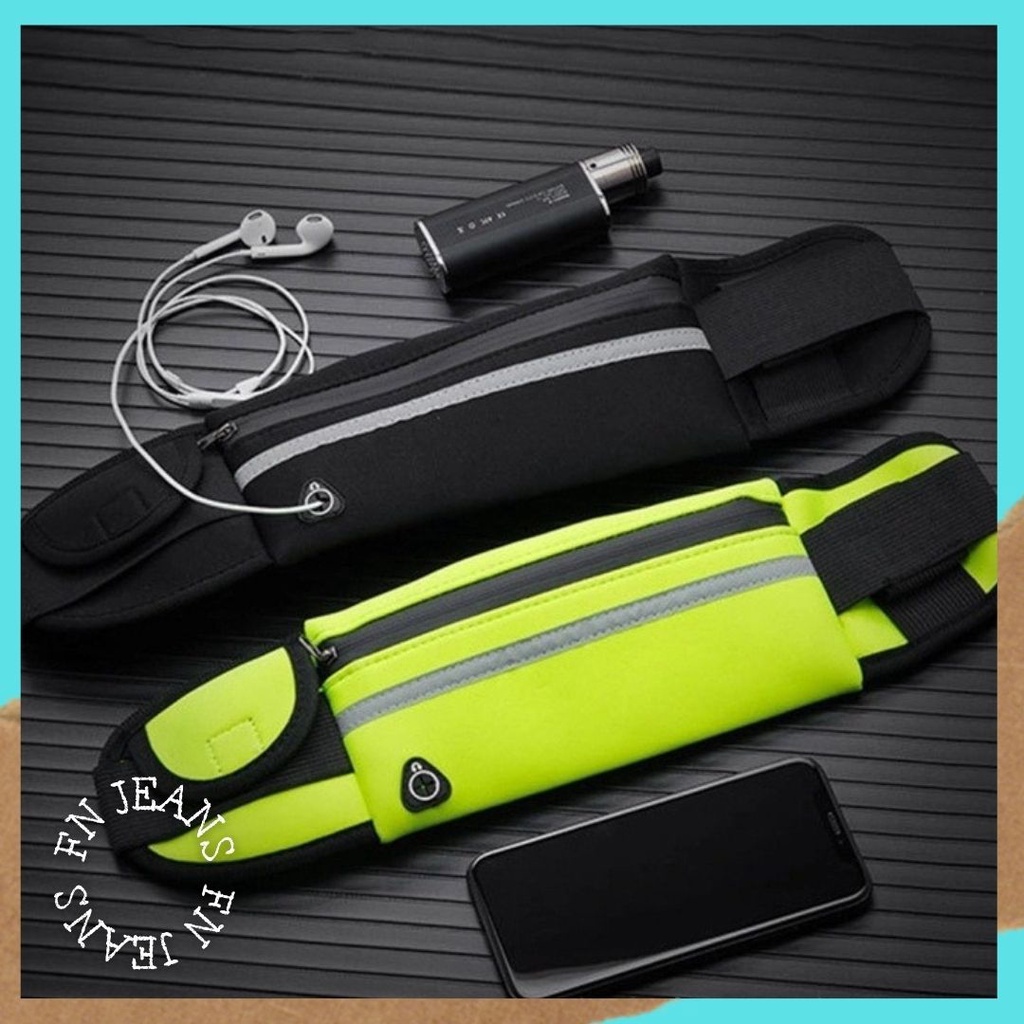 Jual Tas Pinggang Olahraga Sepeda Lari Jogging Waterproof Anti Air ...