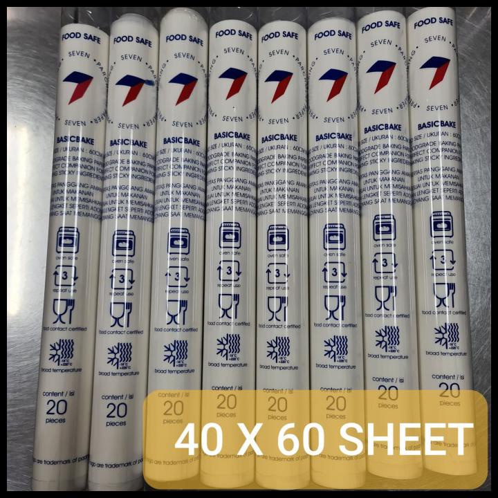 Jual SEVEN BAKING PAPER 40x60cm/kertas baking/alas kue/seven multi bake ...