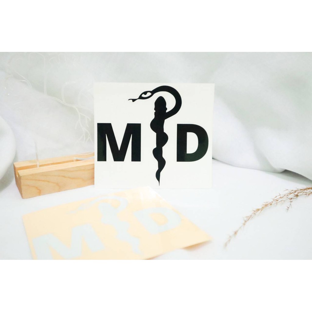 Jual "MD" Medical Doctor Sticker / Stiker ( Untuk Dokter Mahasiswa ...