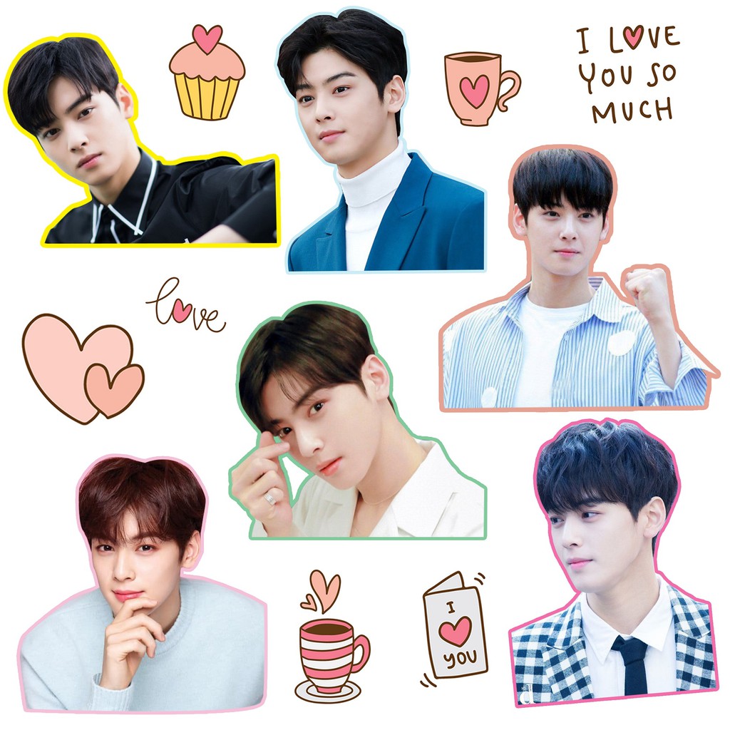 Jual Stiker Vinyl Cha Eun Woo Sticker Pack Eunwoo Astro Kpop Kdrama ...
