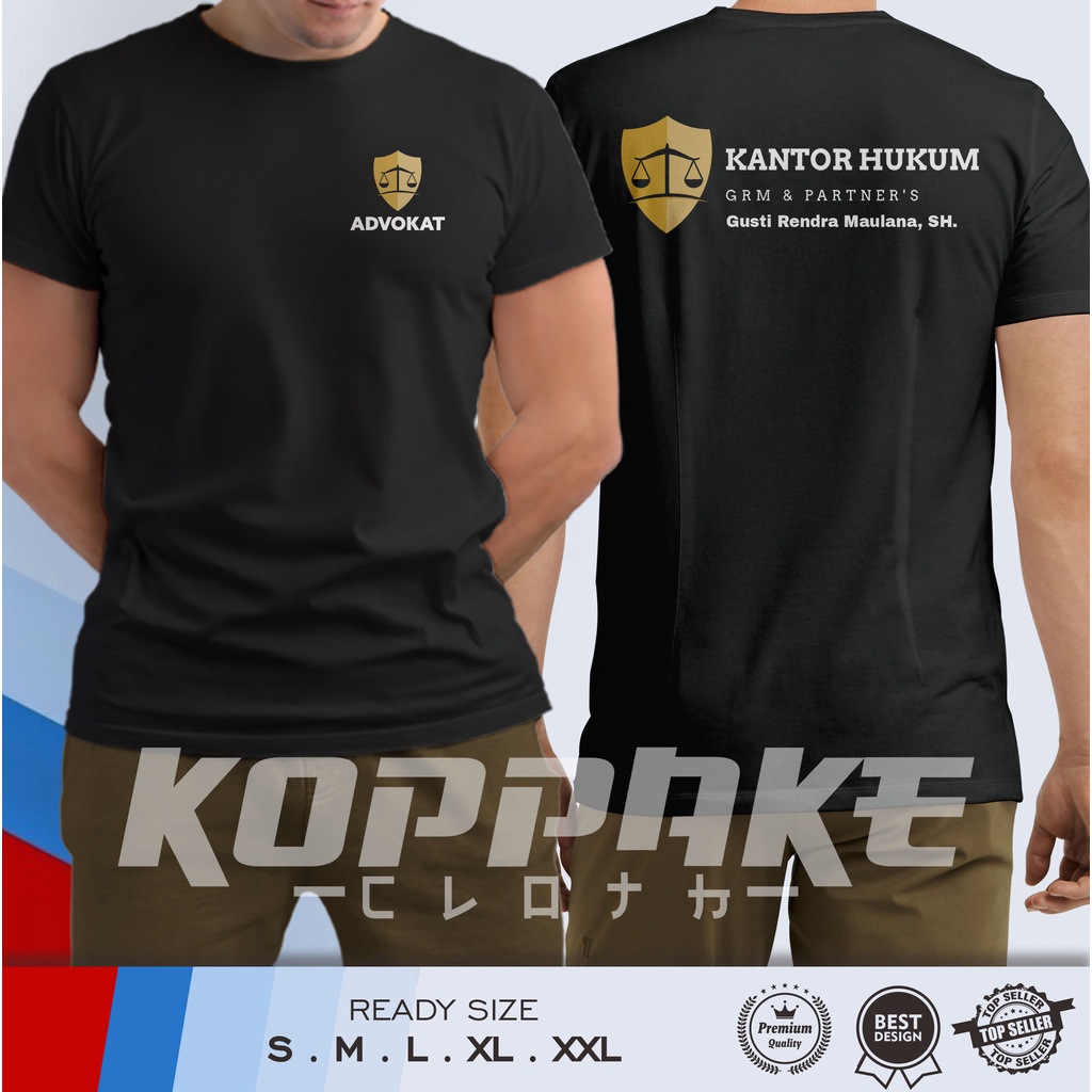 Jual Kaos Advokat Kantor Hukum Request Nama Baju Distro | Shopee Indonesia