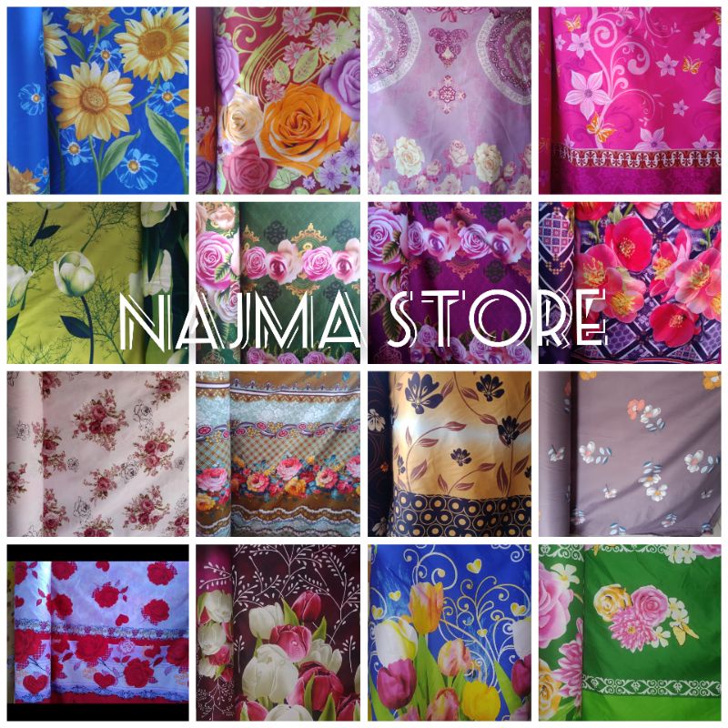 Jual Bahan Kain Sprei Meteran Kain Gordeng Bedcover Cover Sofabed Katun ...