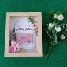 Jual Figura Custom / 3D Frame Kado Hadiah Pernikahan Wedding (Tidak ...