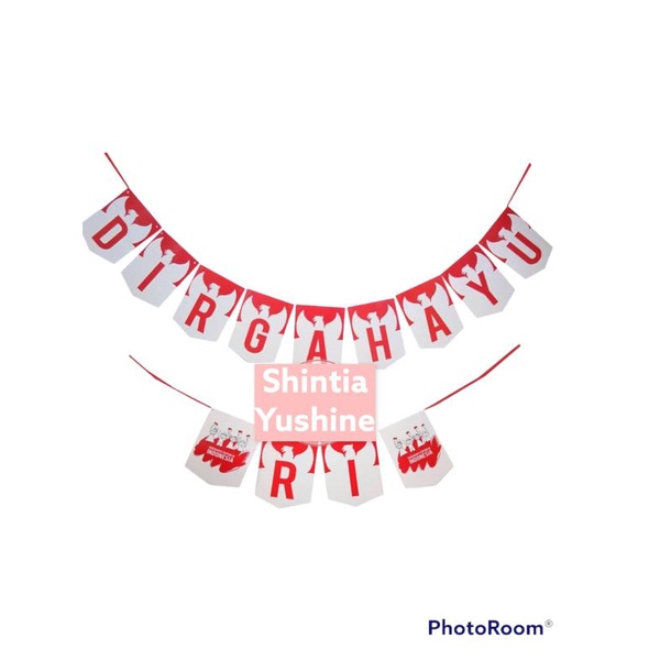 Jual banner Dirgahayu RI/ bunting flag HUT RI | Shopee Indonesia