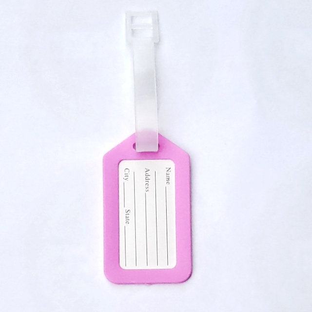 Jual luggage tag gantungan Koper Tas Label Nama name tage Bahan Plastik ...