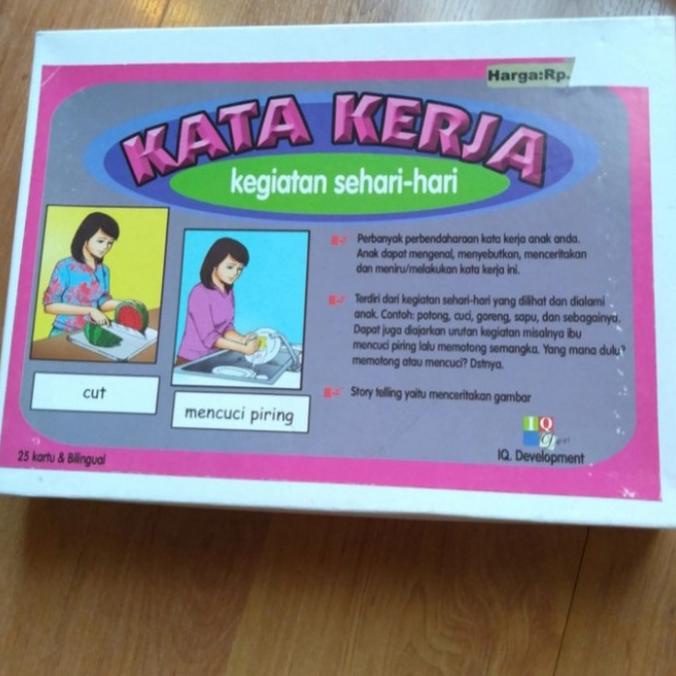 Jual Kartu Kata Kerja Ibu Terapi Wicara Iq Development Flash Cards ...