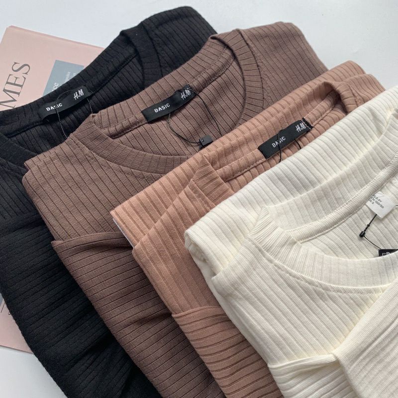 Jual COD Baju Kaos Rajut wanita lengan panjang terbaru terlaris bisa ...