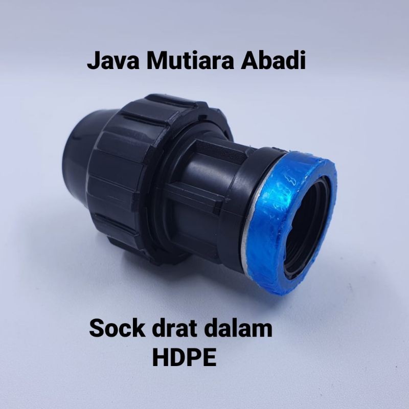 Jual Sock drat dalam HDPE 1" female thread adaptor sock 32mm sambungan ...