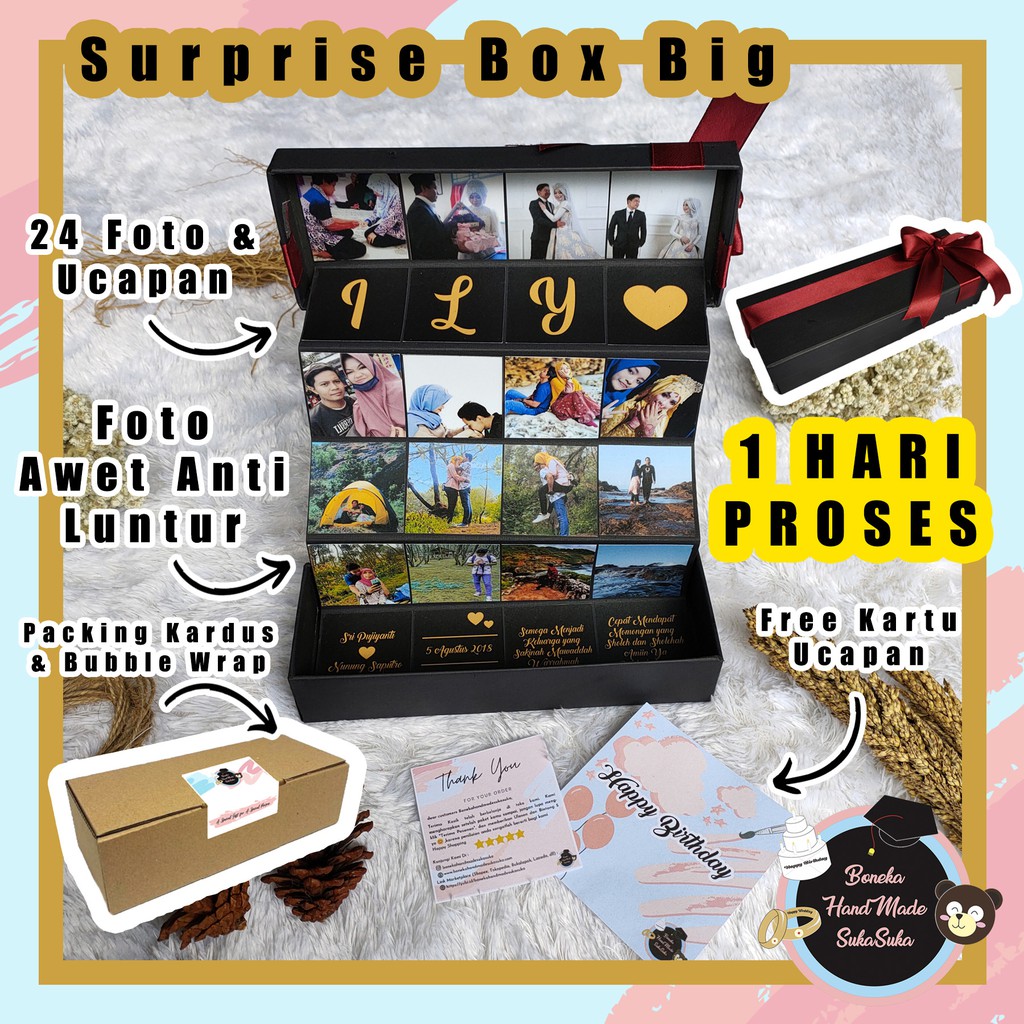 Jual KADO Pacar Femo Box Foto Murah Memories Photo GiftBox Hadiah Cowok ...