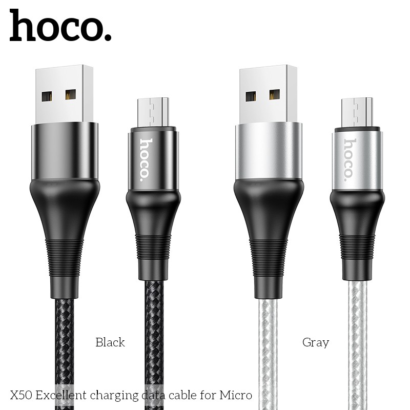 Jual Hoco X50 Kabel Data Nylon Braided Cable Data Charger Cable / Micro ...