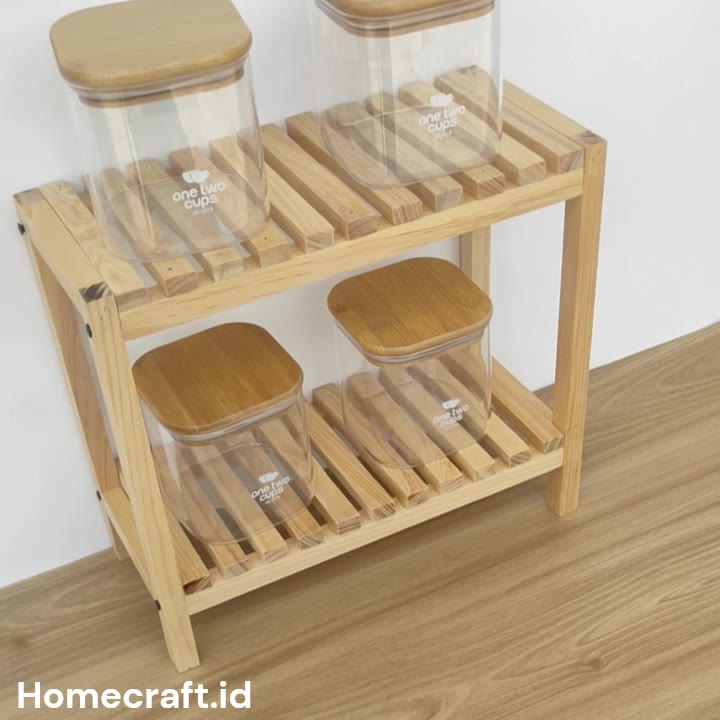 Jual Rak Bumbu 2 Tingkat Clear Glossy Model Palet Anti Jamur | Shopee ...