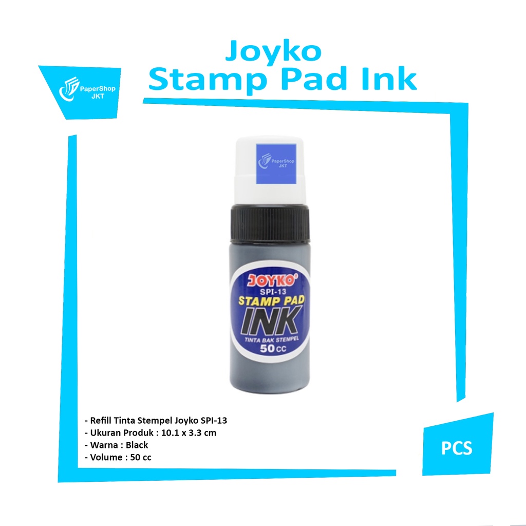 Jual JOYKO - Stamp Pad Ink - Refill Tinta Stempel SPI-13 - Hitam - pcs ...