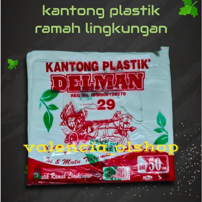 Jual Hd Delman Uk 29 Ramah Lingkungan Kantong Plastik Kresek Go Green ...