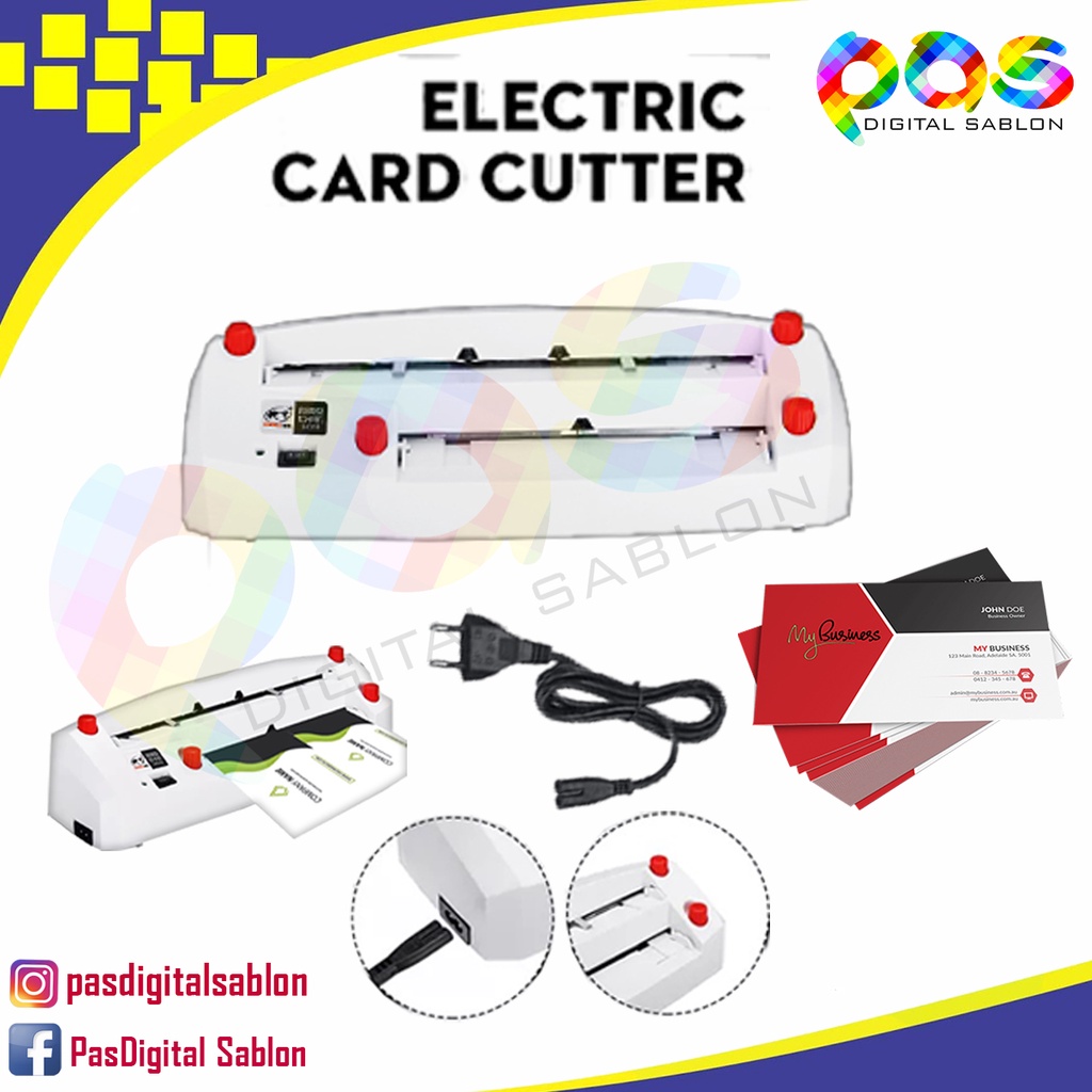 Jual Mesin Pemotong Kartu Nama Otomatis / Electric Card Cutter / Alat ...