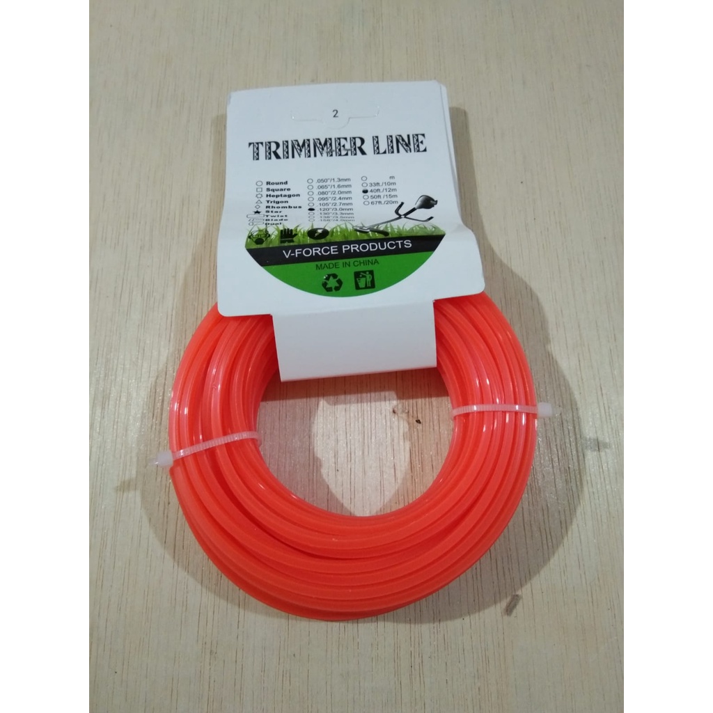 Jual Tali Timmer Line Pemotong Rumput/ Tali Nylon Potong Rumput Isi 12 ...
