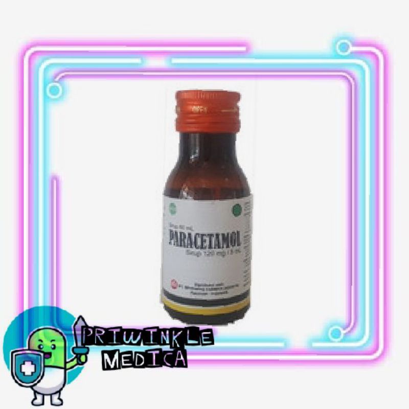 Jual paracetamol syrup sirup syr obat demam nyeri turun panas 60ml 60 ...
