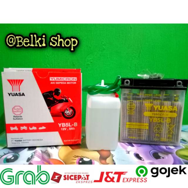 Jual Aki Motor Yamaha Jupiter MX-135 (old), Vega ZR, Smash YUASA YB5L-B 5Ah | Shopee Indonesia