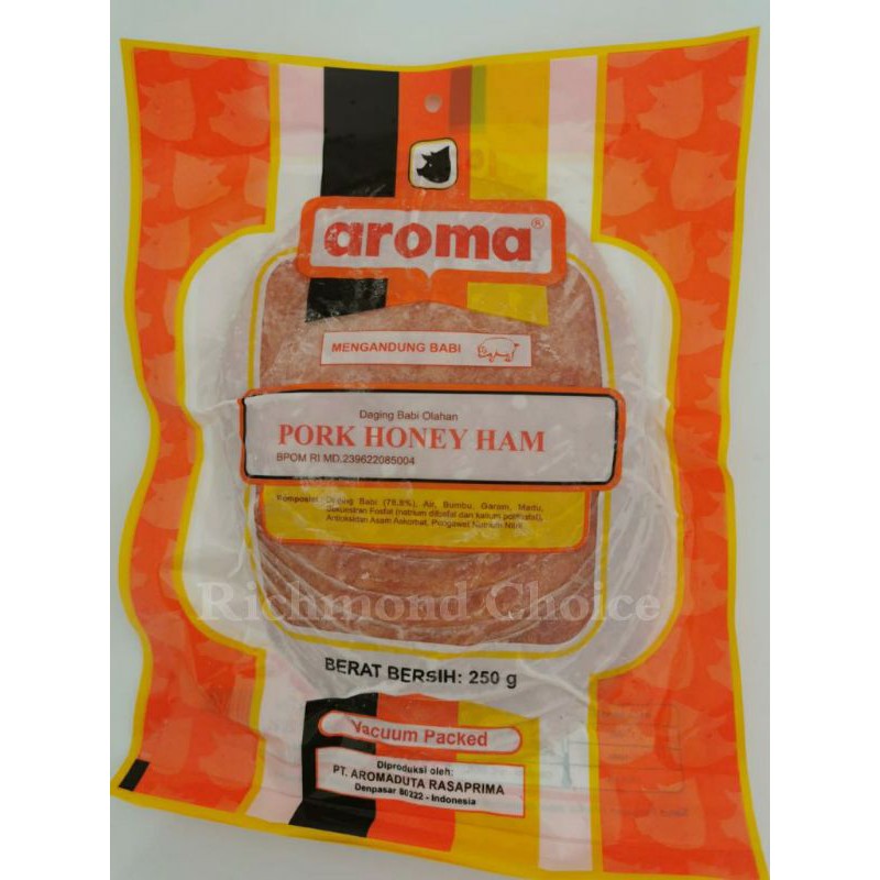 Jual PORK HONEY HAM AROMA 250 GRAM / HAM DAGING BABI AROMA BALI ...
