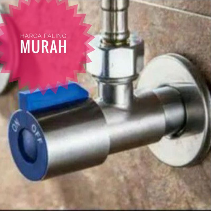 Jual Stop kran Kloset /wastafel/kitchen sink/stop kran 1/2 inch/kran ...
