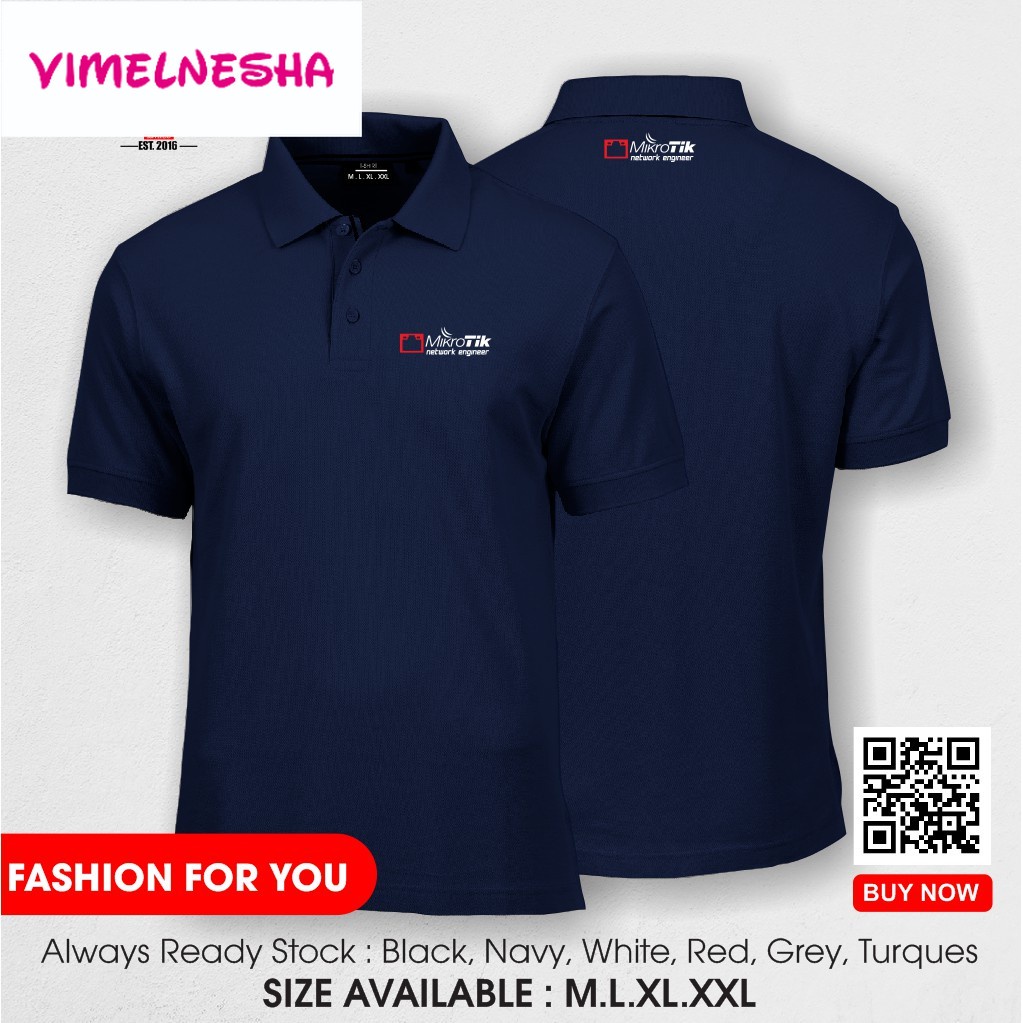 Jual Poloshirt Kaos Kerah Mikrotik Network Engineer Jaringan Internet ...