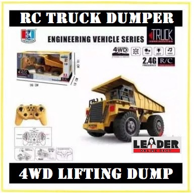 Jual RC 4WD TRUCK LIFTING DUMPER CONSTRUCTION TRUK PERTAMBANGAN REMOTE 11 FUNGSI SKALA 1:20 ...