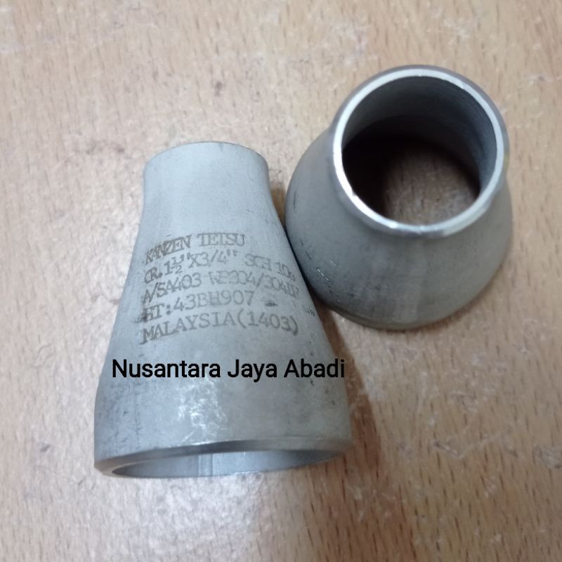 Jual Reducer Oversock Las Sch 10 Stainless 304 1 1/2 x 3/4 " inchi ...