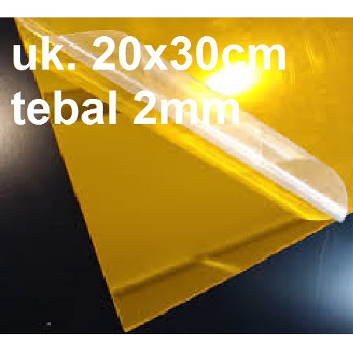 Jual Acrylic Gold Mirror / Akrilik Kaca Emas, bahan material laser cnc ...