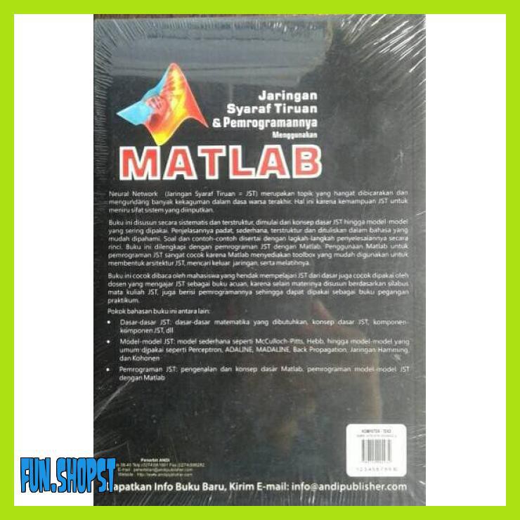 Jual BUKU JARINGAN SYARAF TIRUAN & PEMROGRAMANNYA MENGGUNAKAN MATLAB ... Jual BUKU JARINGAN SYARAF TIRUAN & PEMROGRAMANNYA MENGGUNAKAN MATLAB ...