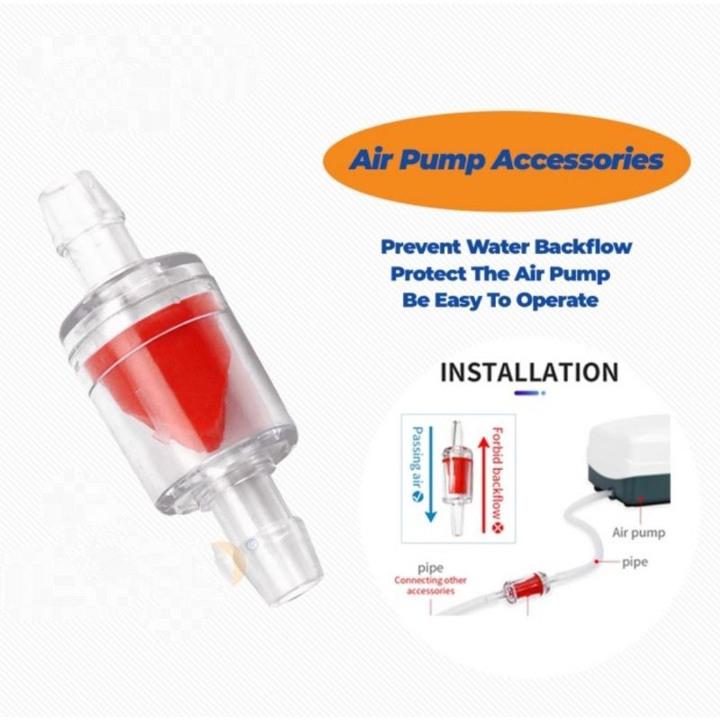 Jual One Way Check Valve 8mm 1 arah gelembung udara akuarium aquarium ...