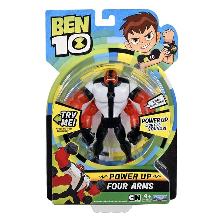 Jual Jual Ben 10 Power up Deluxe Four Arms Action Figure Murah | Shopee ...
