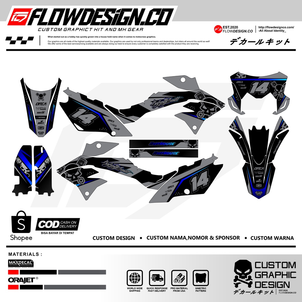 Jual DECAL STICKER D-TRACKER (CUSTOM DESIGN) | Shopee Indonesia