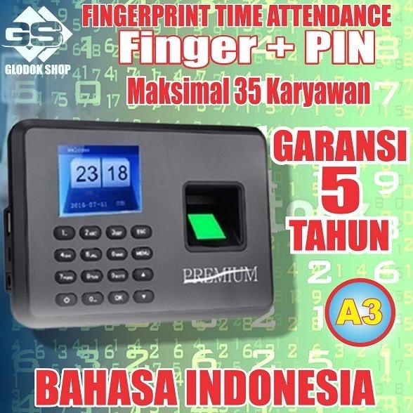 Jual MESIN ABSENSI / MESIN ABSEN / SIDIK JARI / FINGER PRINT A3 ...